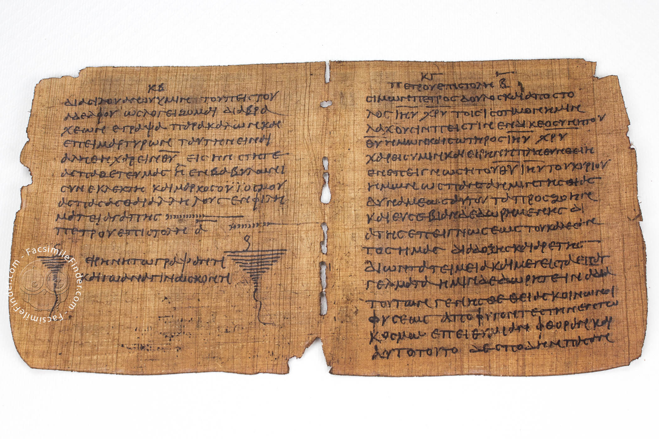 Bodmer VIII Papyrus - Epistles of St. Peter « Facsimile edition